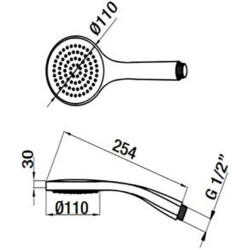 Grohe tuš ručica Tempesta Cosmopolitan 1SP SET 26084002 | Si komerc